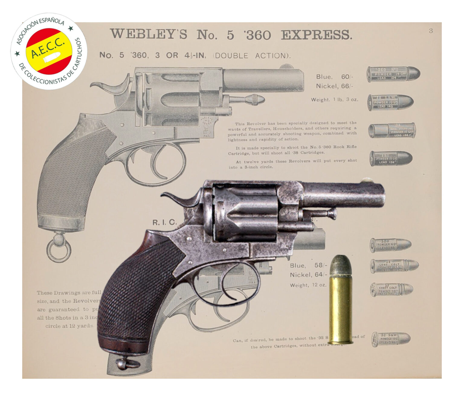 .360 N° 5 Revolver & Rifle – Munición.org